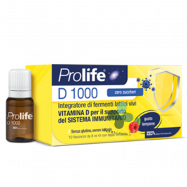 Prolife D 1000 fermenti lattici vivi e Vitamina D senza zucchero (10 ...