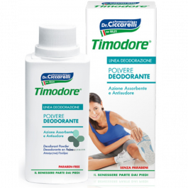 Timodore Polvere deodorante assorbente e antisudore piedi (250 g)