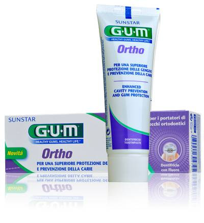 Gum Ortho Gel Dentifricio menta contro la carie (75 ml)