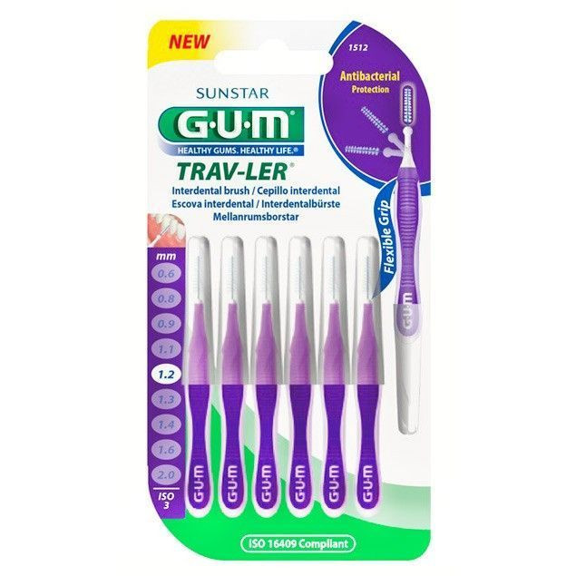 Gum Travler scovolini 1512 viola 1.2mm (6 pz)