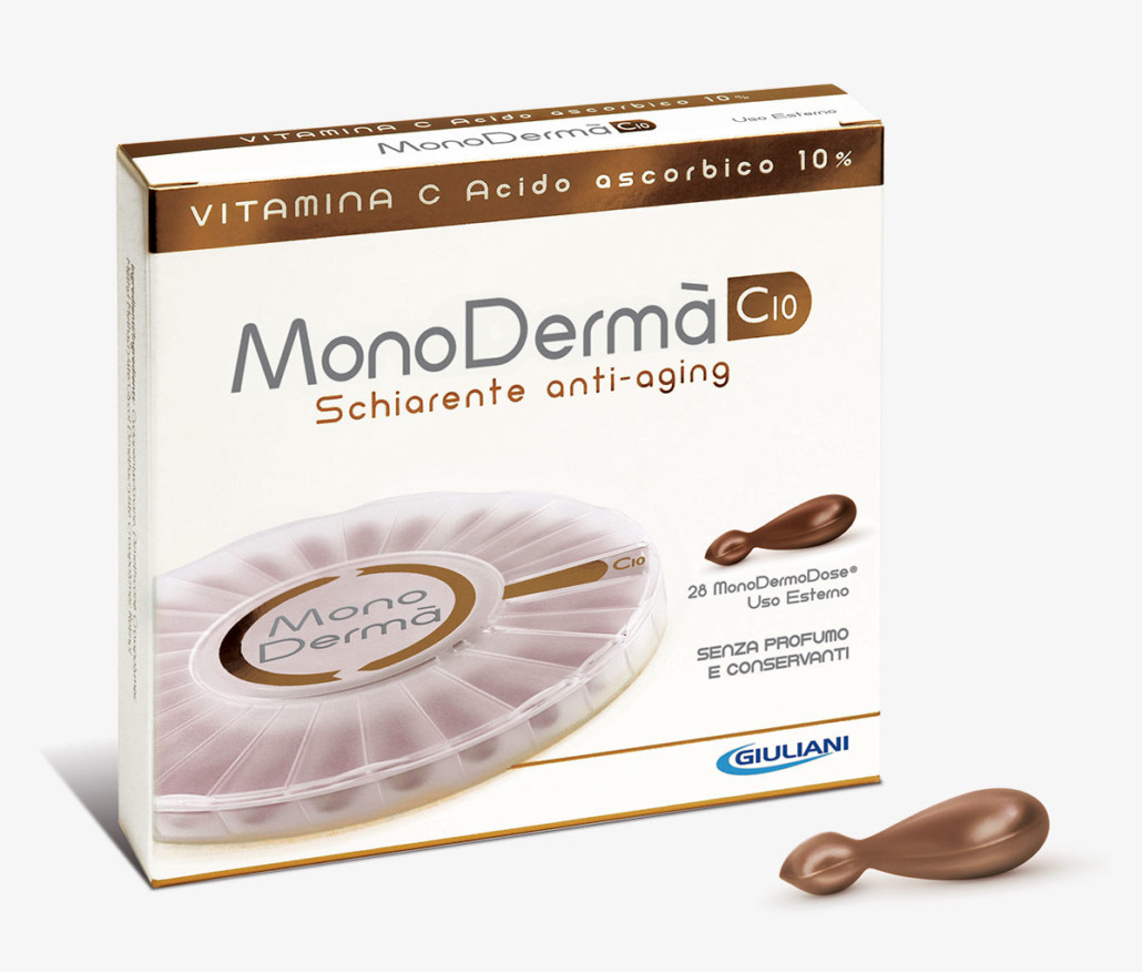 MonoDermà C10 Vitamina schiarente e anti aging gel viso e collo (28 ...