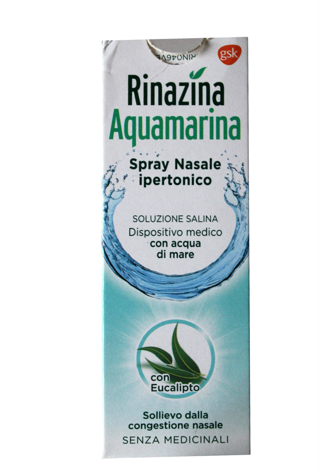 Rinazina Aquamarina Spray nasale ipertonico + Eucaliptolo (20 ml)