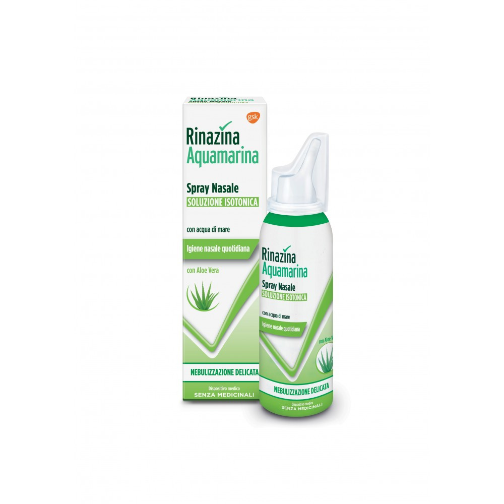 Rinazina Aquamarina spray nasale soluzione isotonica delicata con aloe ...