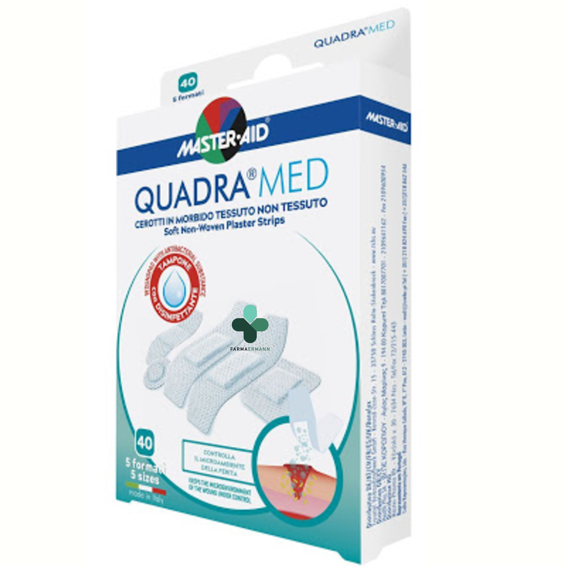 Master Aid QuadraMed cerotti in tnt 5 formati assortiti (40 pz)