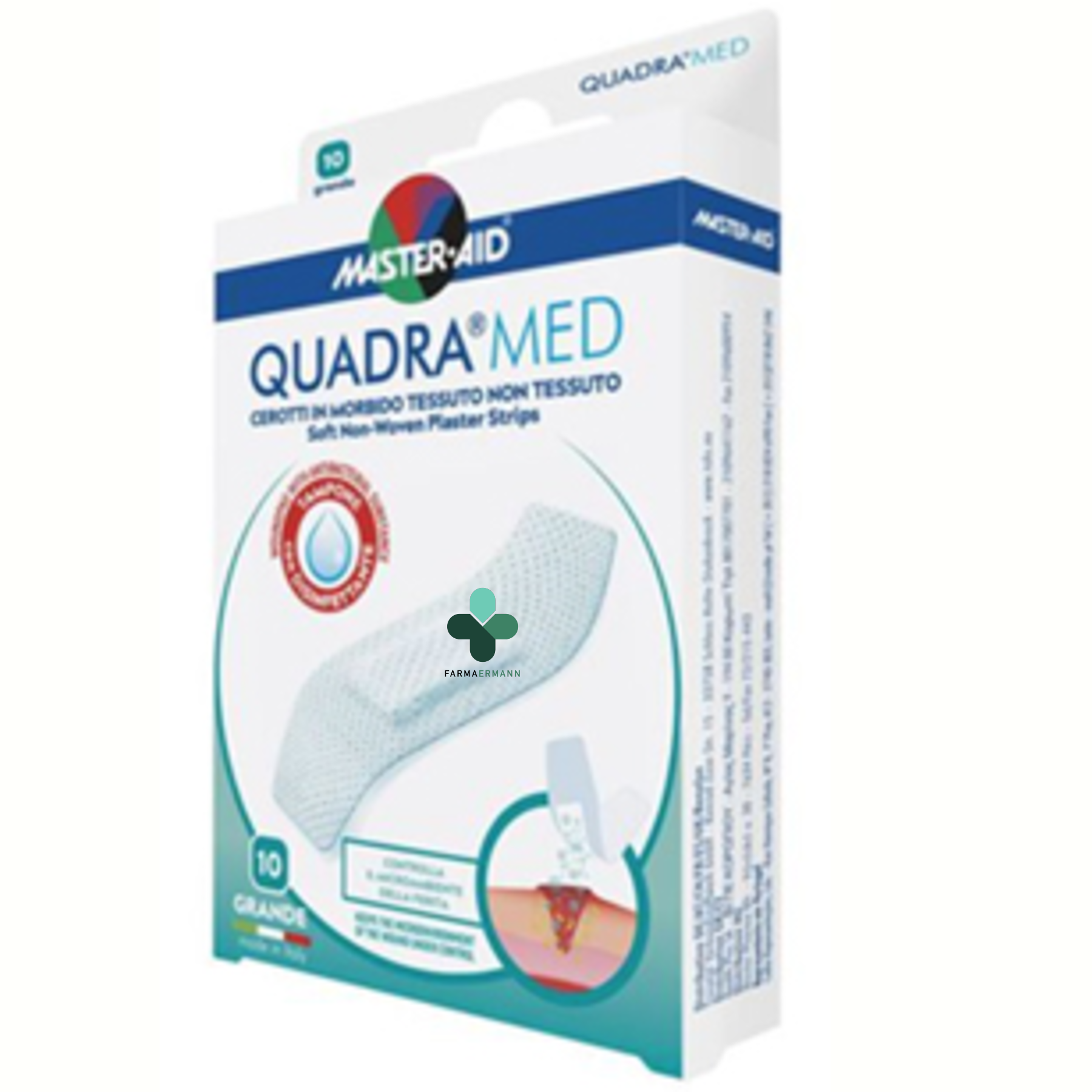 Master Aid QuadraMed cerotti in tnt formato grande 78x26mm (10 pz)