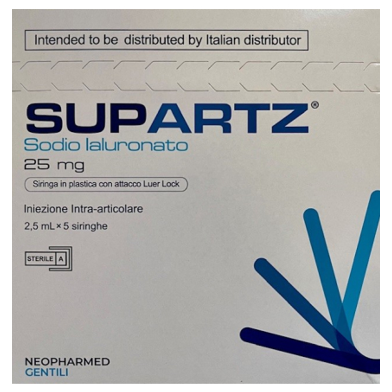 Supartz siringa iniezione intra articolare 2,5mg (2,5ml x 5 siringhe ...