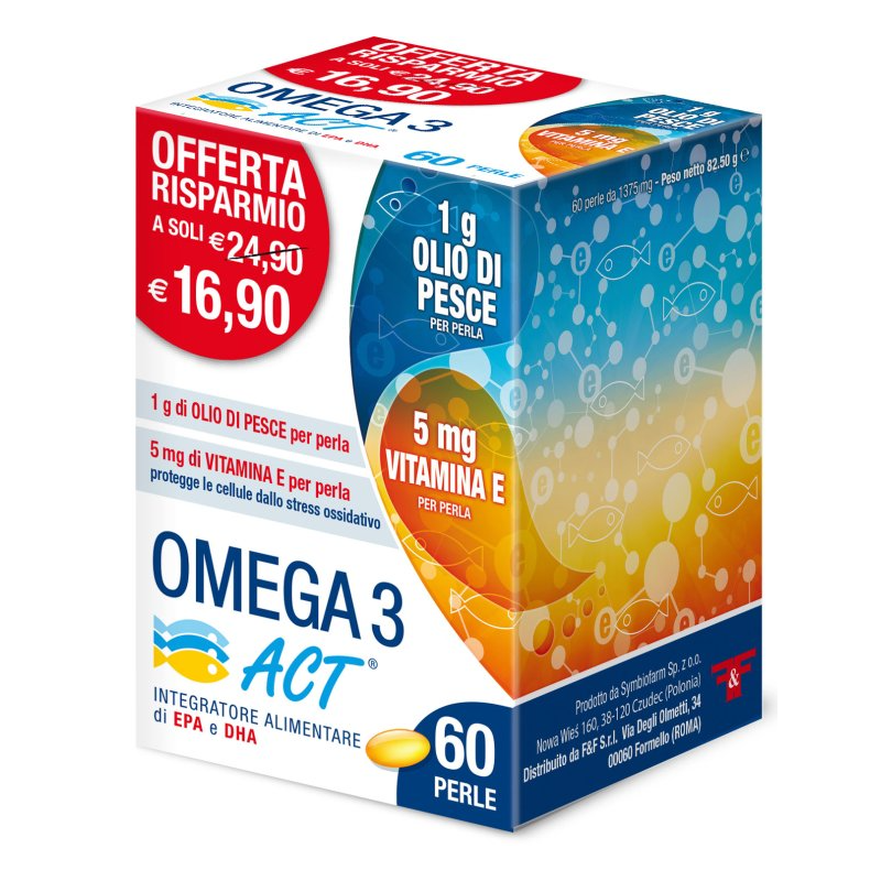 Omega 3 Act + Vitamina E (60 perle)
