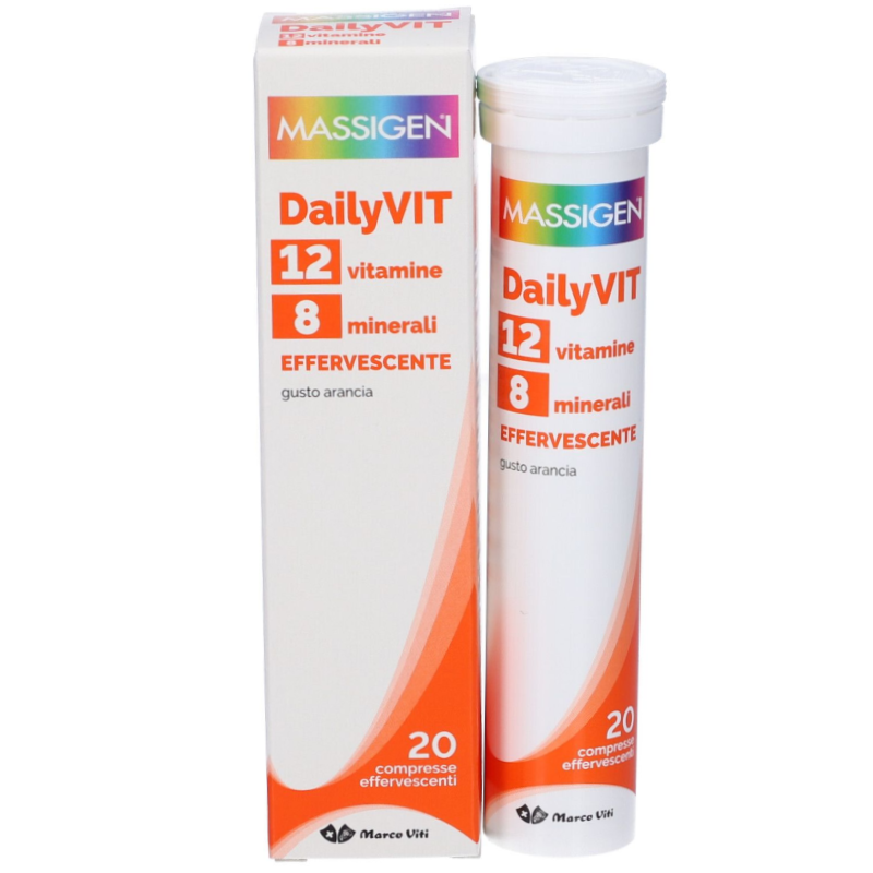 Massigen DailyVit+ Integratore multivitaminico Effervescente gusto ...